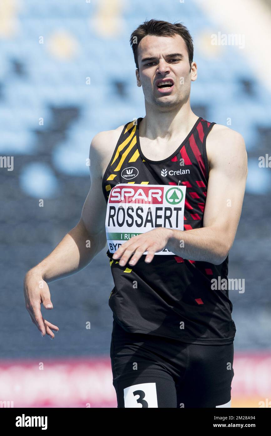 Michael Rossaert pictured in action during the men's 400m on the first ...