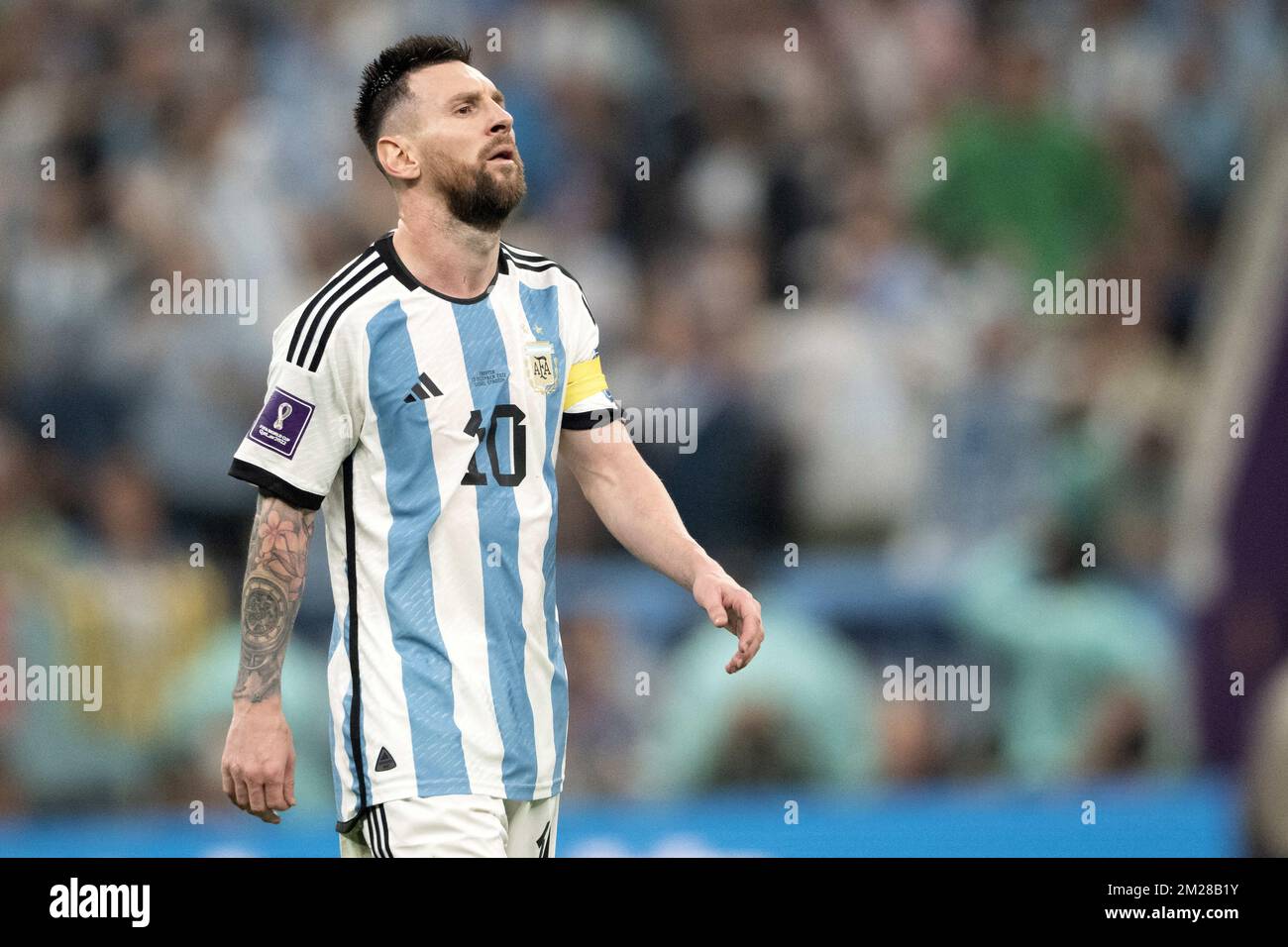 Lionel Messi of Argentina in action during the FIFA World Cup Qatar ...