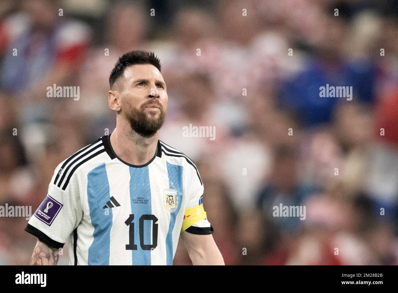 Lionel Messi of Argentina in action during the FIFA World Cup Qatar ...
