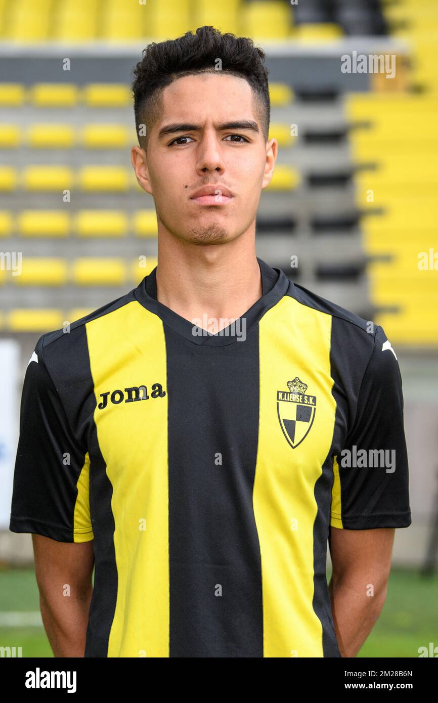 Lierse's Anas Tahiri poses for the photographer during the 2017-2018 ...