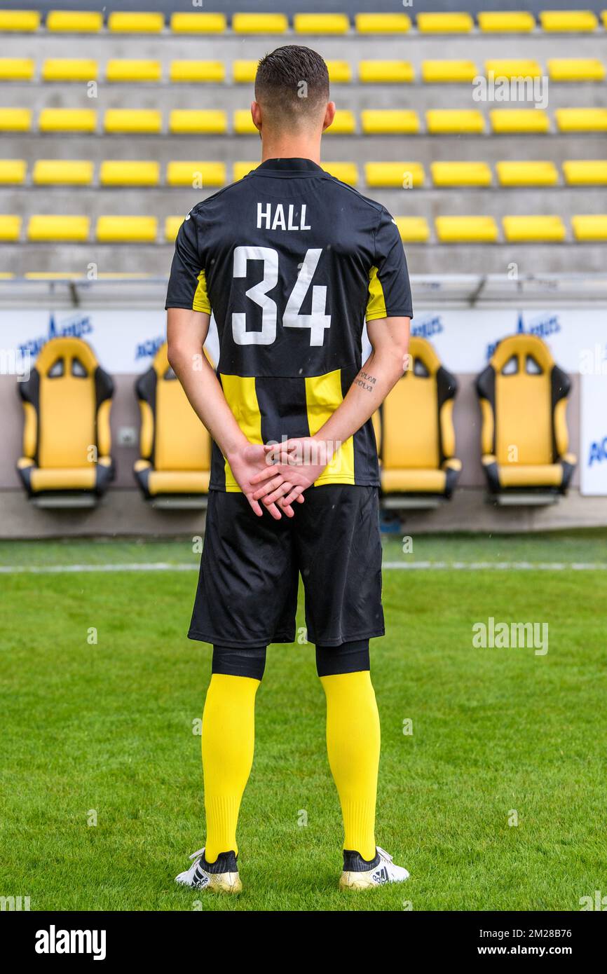 Lierse's Tim Hall poses for the photographer during the 2017-2018 ...