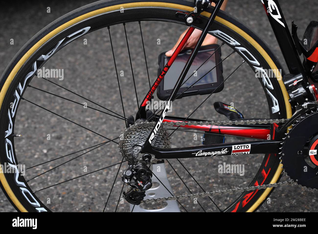 Illustration picture shows the mechanical doping control ahead of the ...