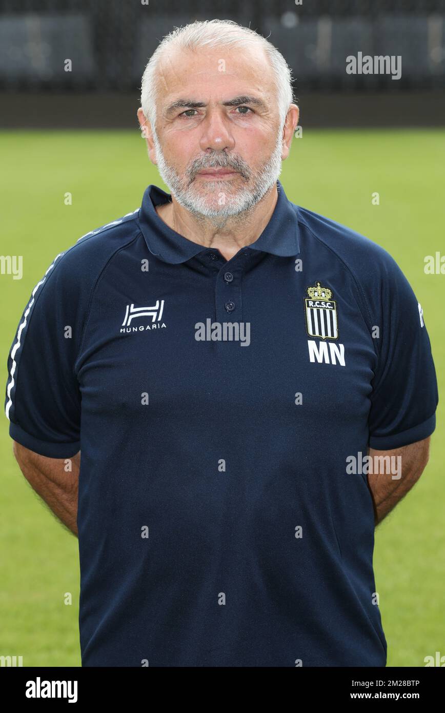 Charleroi's assistant coach Mario Notaro poses for photographer at the ...