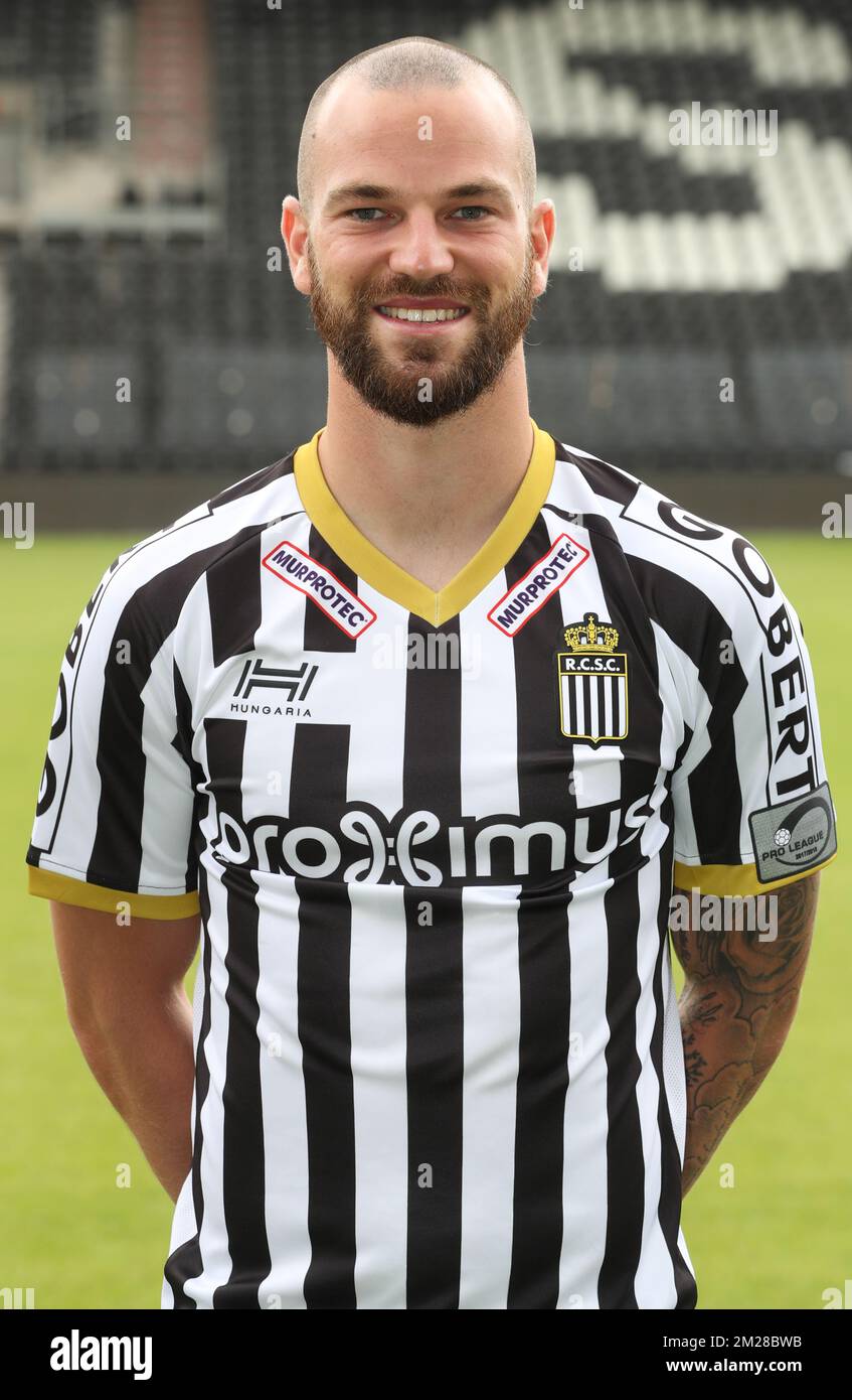 Charleroi's Dorian Dessoleil poses for photographer at the 2017-2018 ...