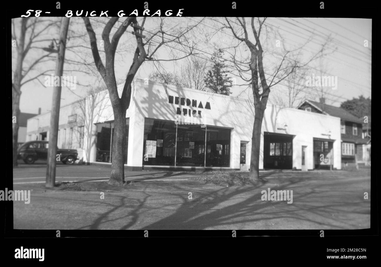 Chestnut Street Buick Garage , Automobile service stations. Needham ...