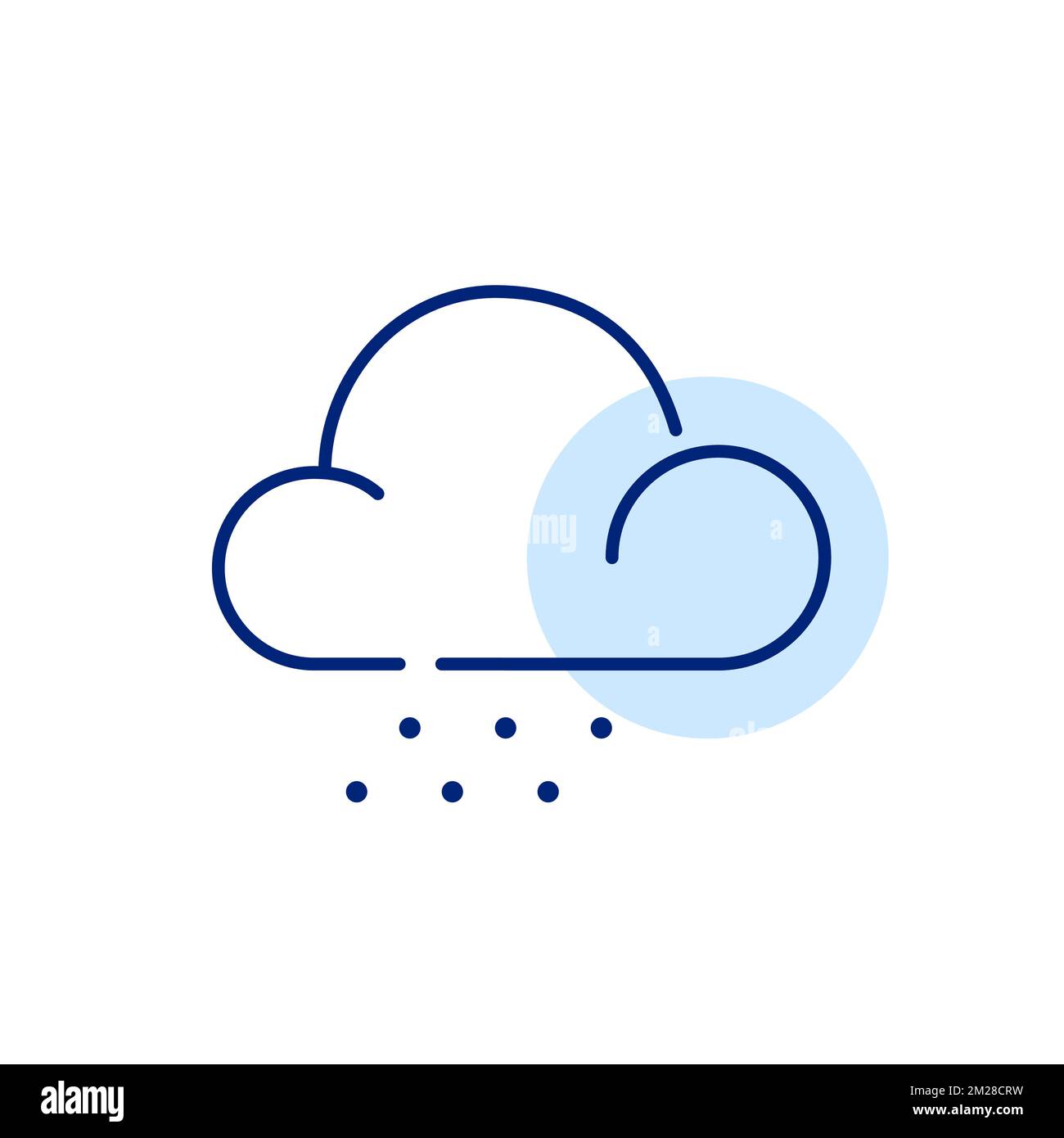 Hail weather forecast icon. Heavy ice rain. Pixel perfect, editable ...