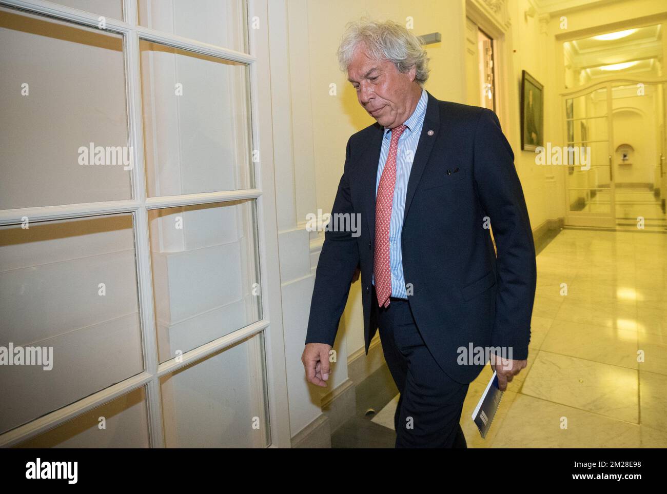 Samusocial chairman Michel Degueldre pictured during a session of ...