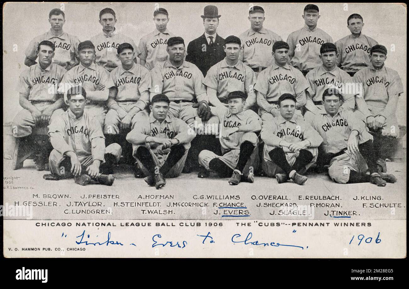 Chicago Cubs team picture, 1906 , Baseball players, Chicago Cubs ...