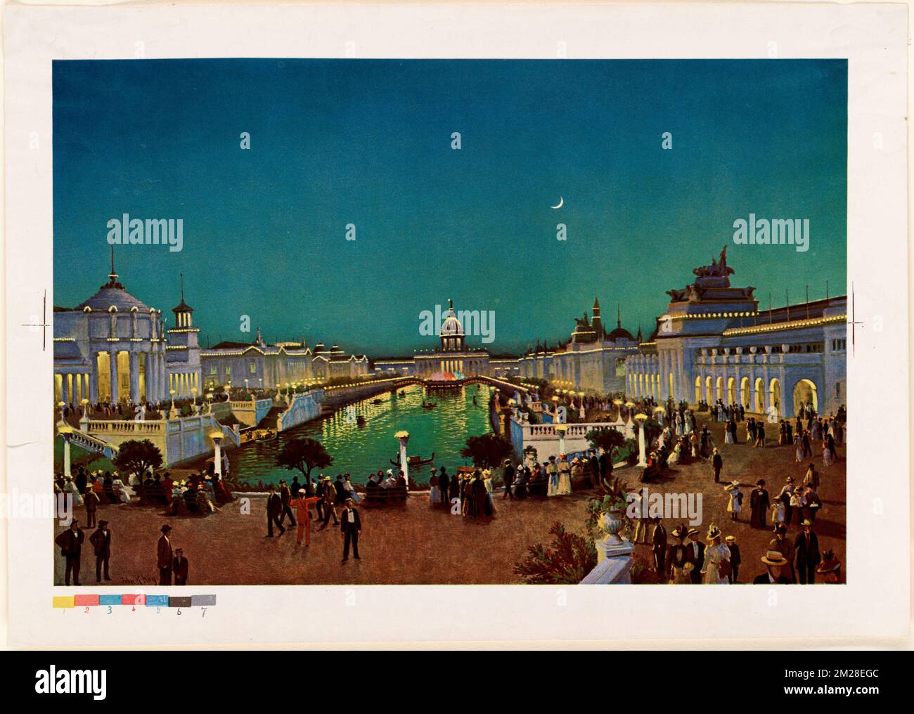 Chicago Exposition at night , Exhibitions, Exhibition buildings, World ...