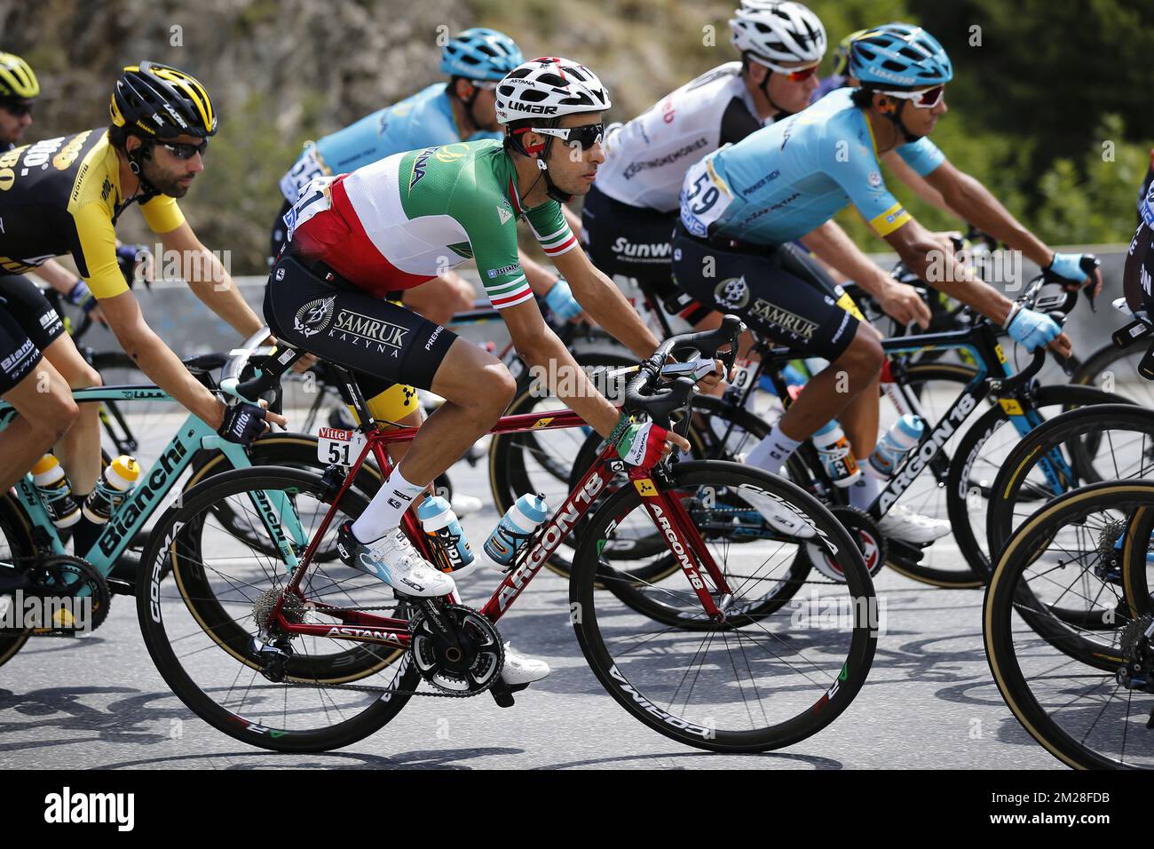 Italian Fabio Aru of Astana Pro Time pictured in action during the ...