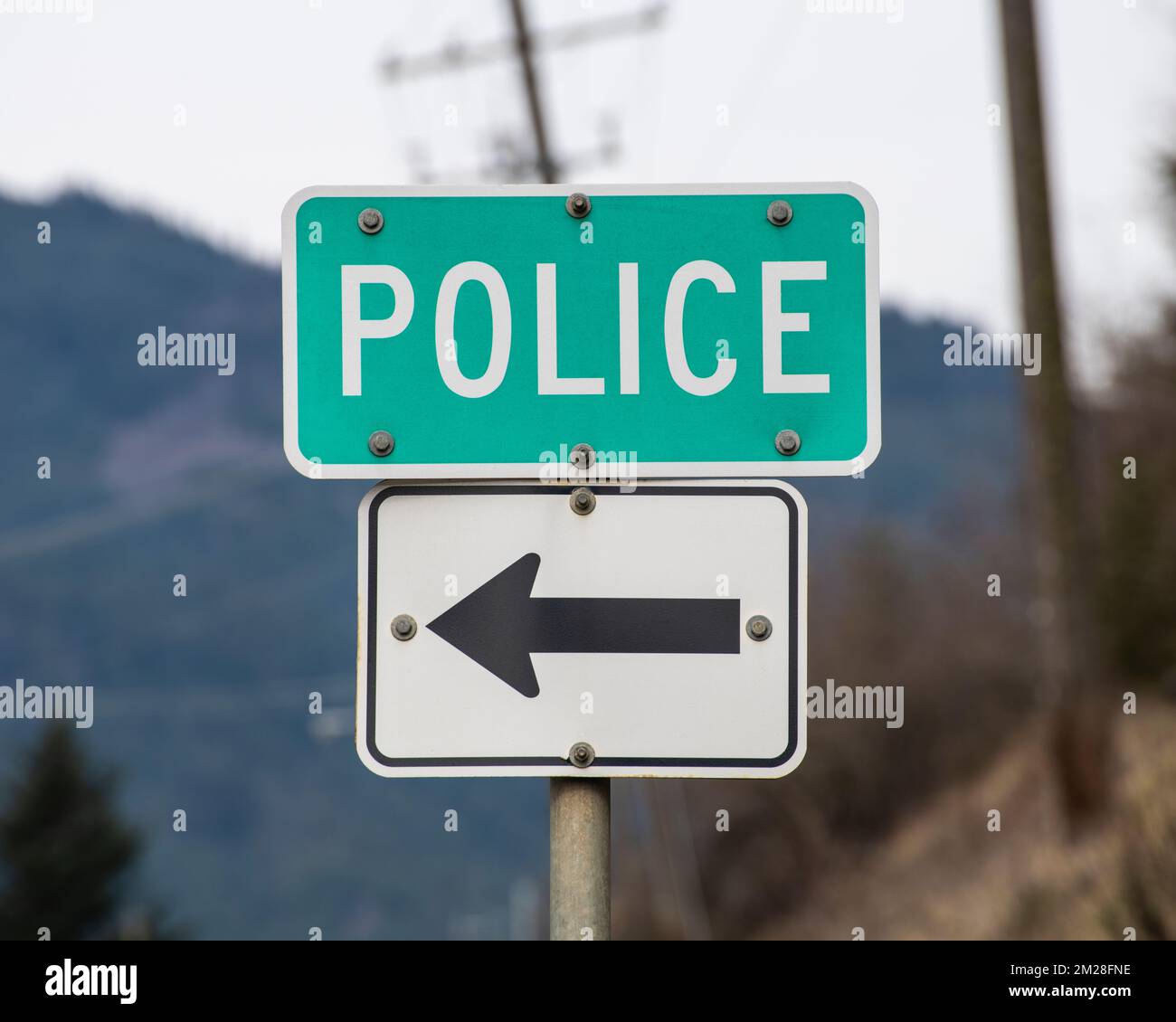Police signs sign hi-res stock photography and images - Alamy