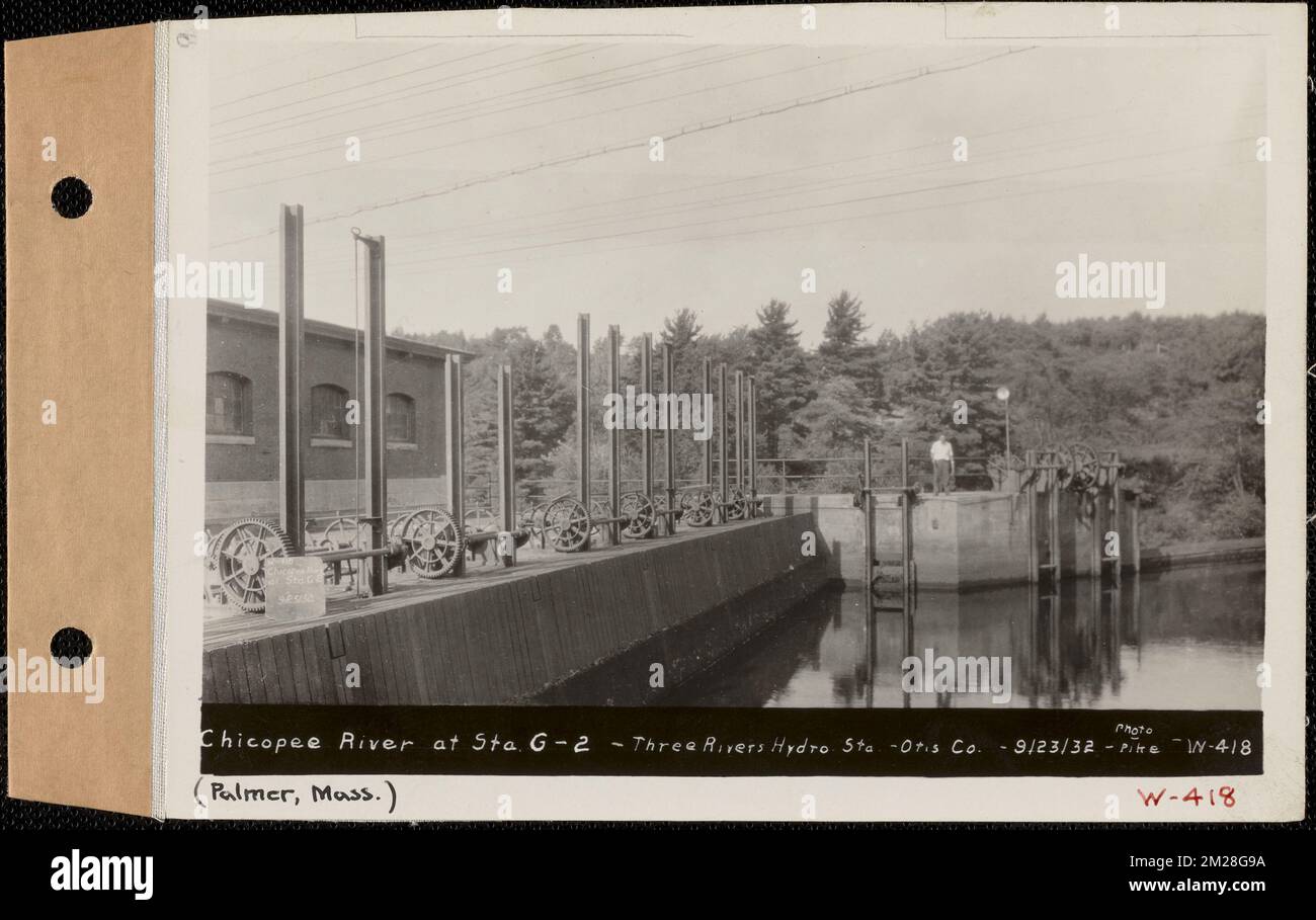 Chicopee River at Station G-2, Three Rivers hydroelectric station, Otis ...