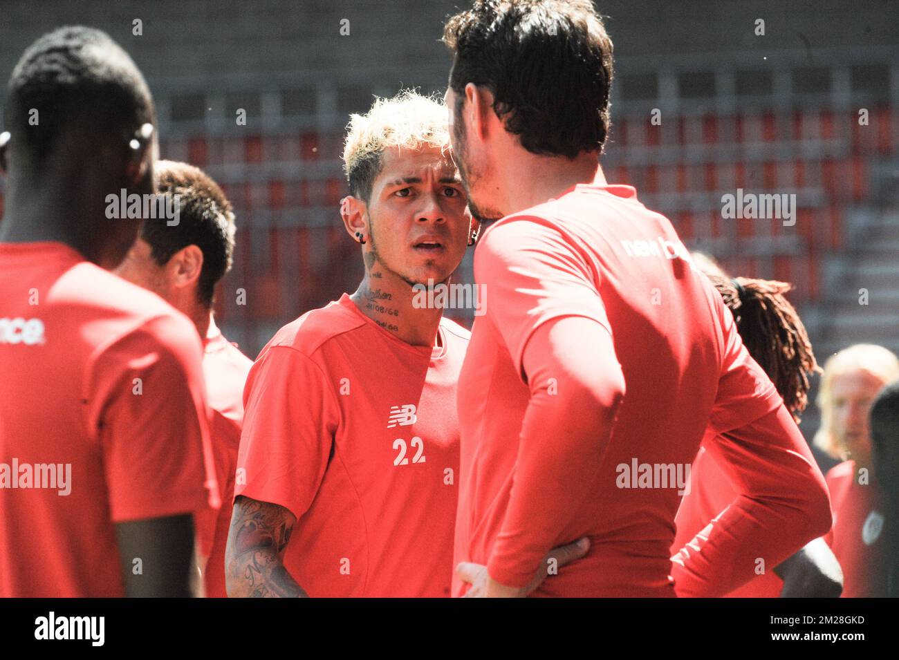 Standard's Junior Edmilson pictured during the fan day of Belgian first ...