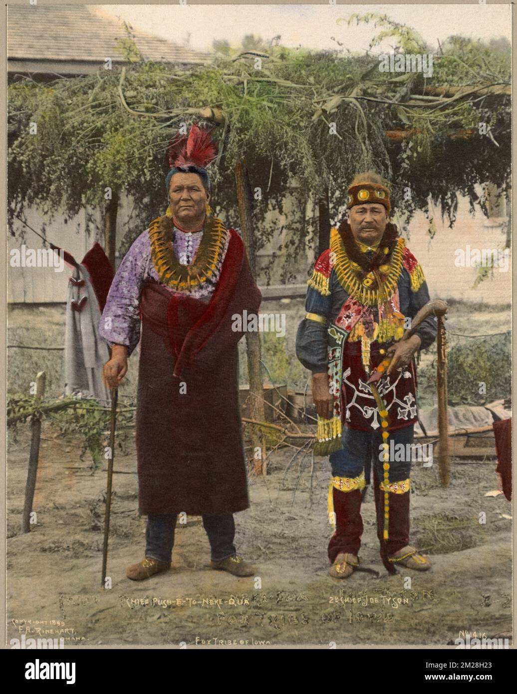 Chief Push-E-To-Neke-Qua, Chief Joe Tyson, Fox Tribe of Iowa , Indians ...