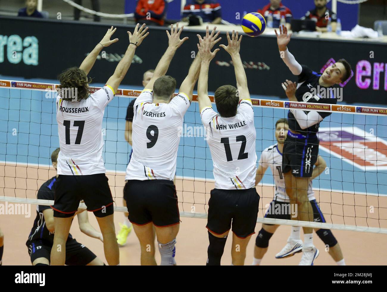 Red Dragons' Tomas Rousseaux, Red Dragons' Pieter Verhees and Red ...