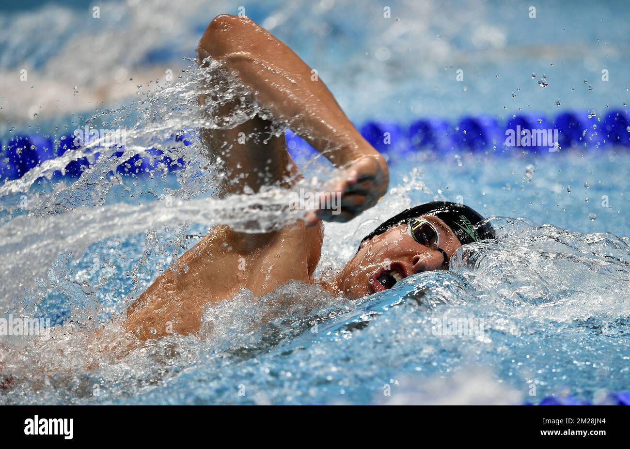 Belgian swimmer Pieter Timmers pictured in action during the heats of ...