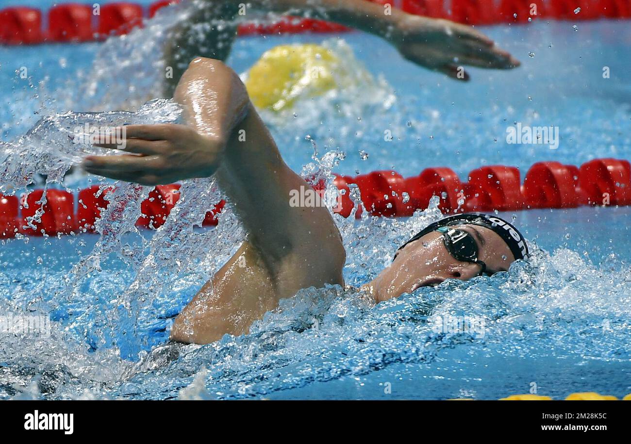 Dutch Femke Heemskerk pictured in action during the women's 200m ...