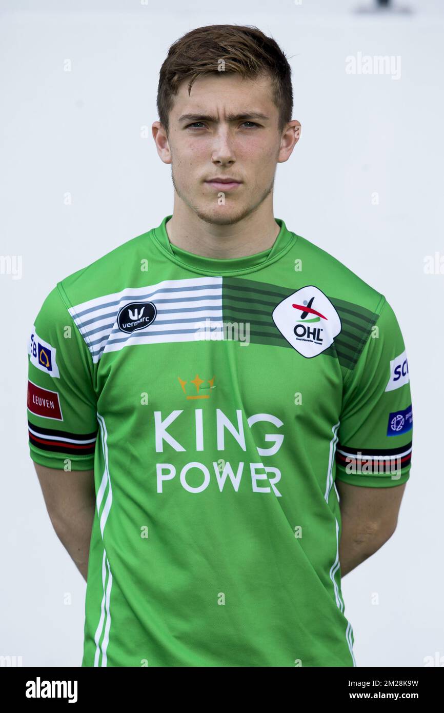 OHL's goalkeeper Andreas Suederick poses for the photographer during ...