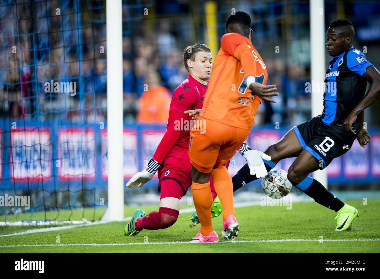 Club's goalkeeper Ethan Horvath, Basaksehir's Eljero Elia and Club's ...