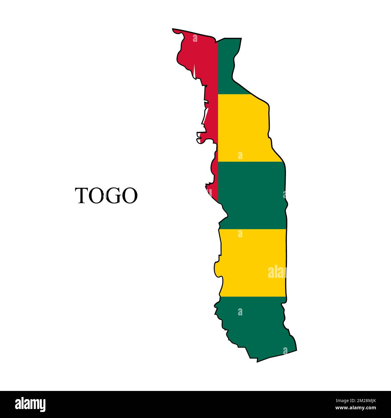 Togo map vector illustration. Global economy. Famous country. Western Africa. Africa Stock ...