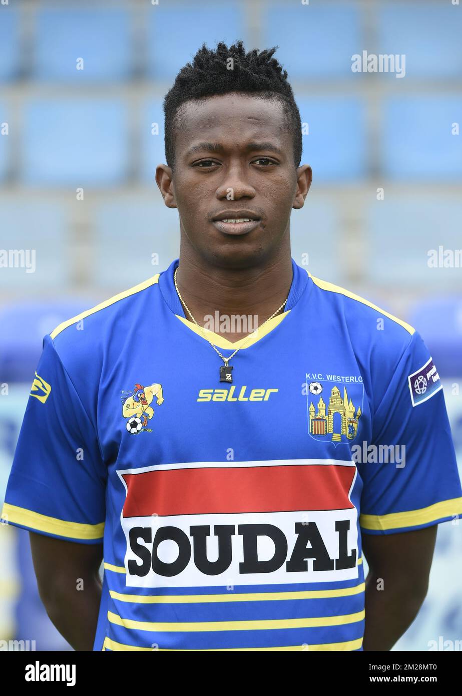 Westerlo's Junior Oto'o poses for the photographer during the 2017-2018 ...