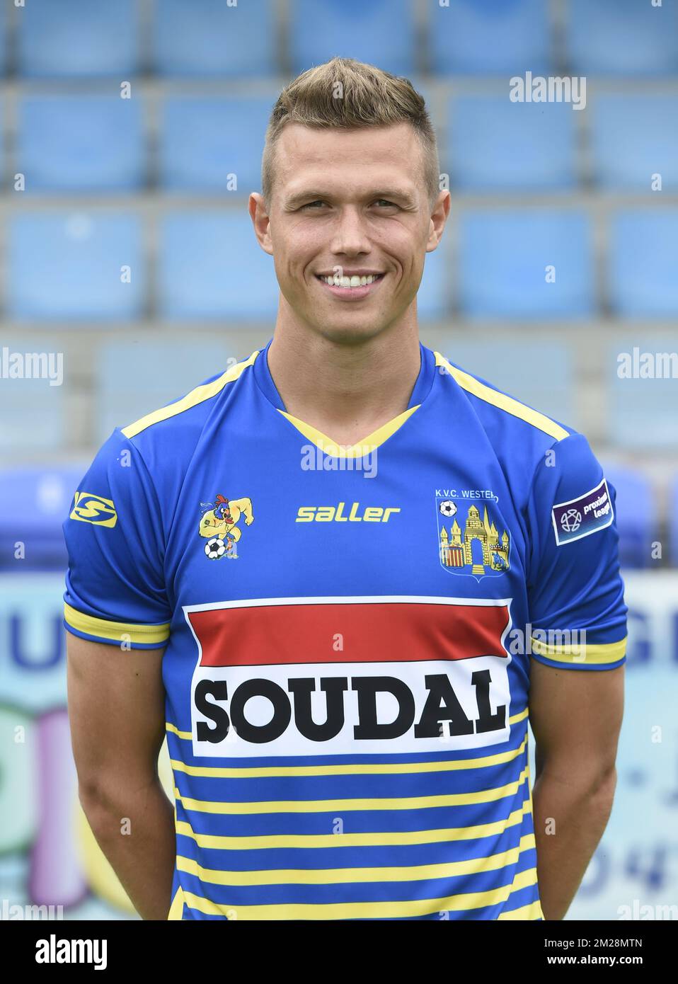 Westerlo's Jens Naessens poses for the photographer during the 2017 ...