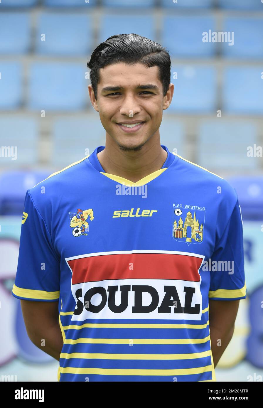 Westerlo Ismail H'Maidat poses for the photographer during the 2017 ...