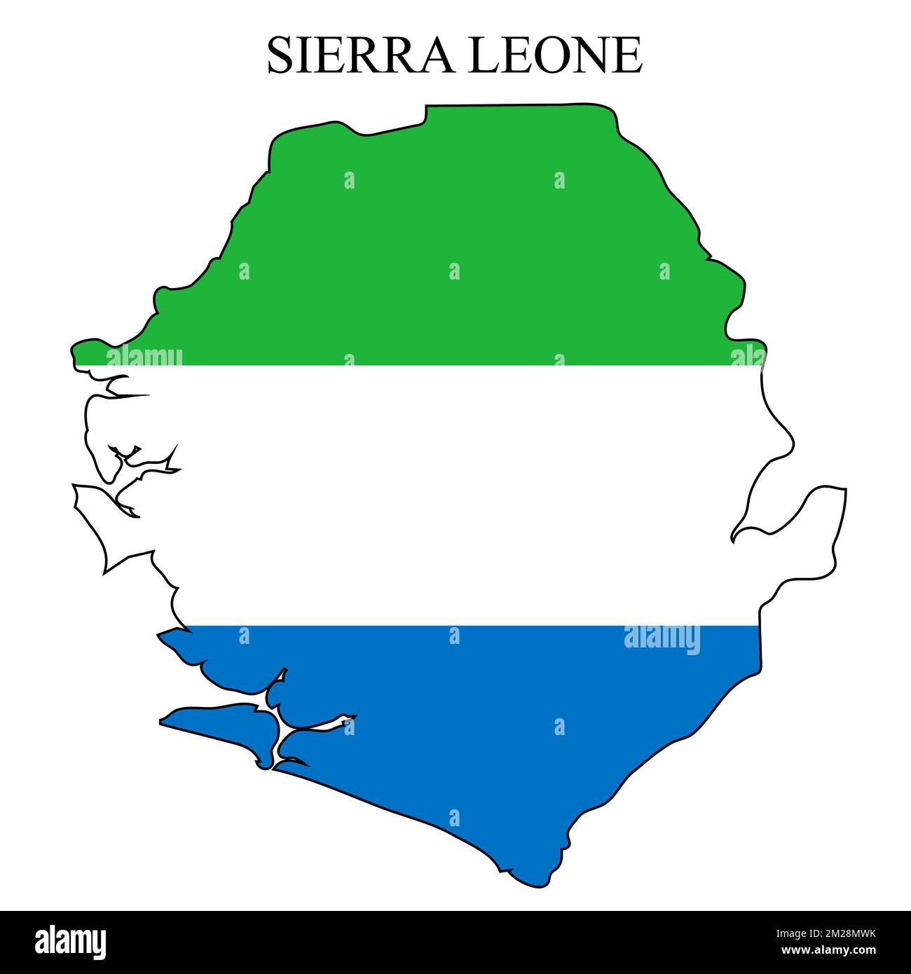 Sierra Leone map vector illustration. Global economy. Famous country ...