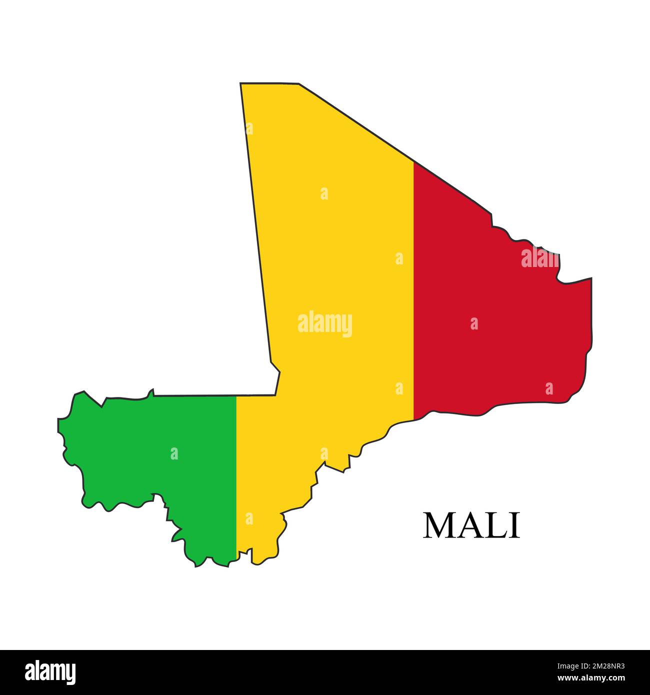 Map Mali Africa