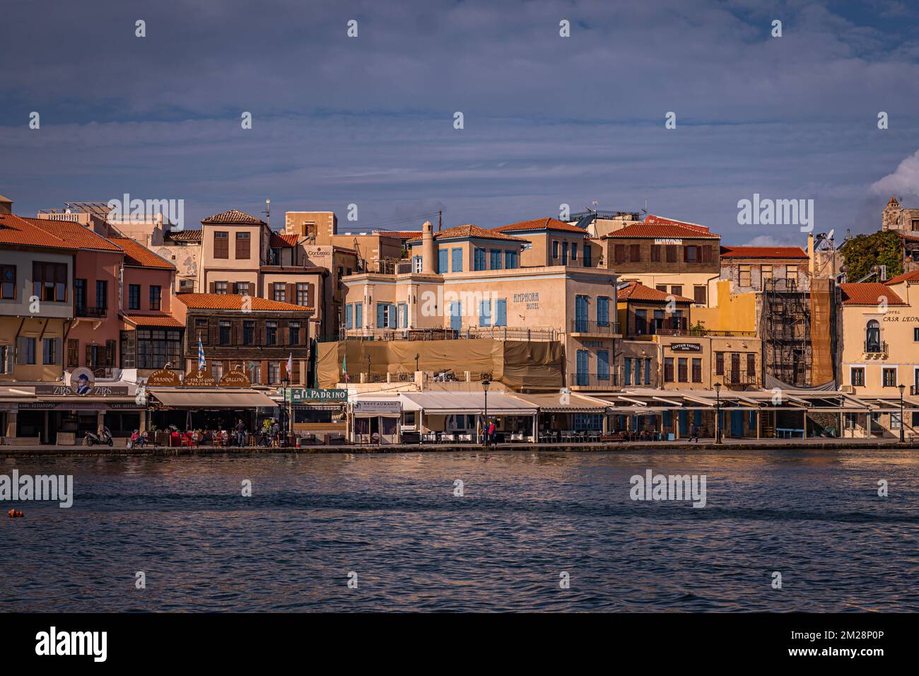 Old Town Chania in Souda Bay on the Island of Crete Stock Photo - Alamy