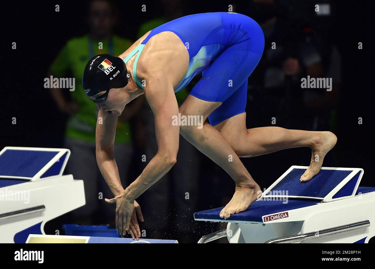 Belgian swimmer Kimberly Buys pictured in action during the final of ...