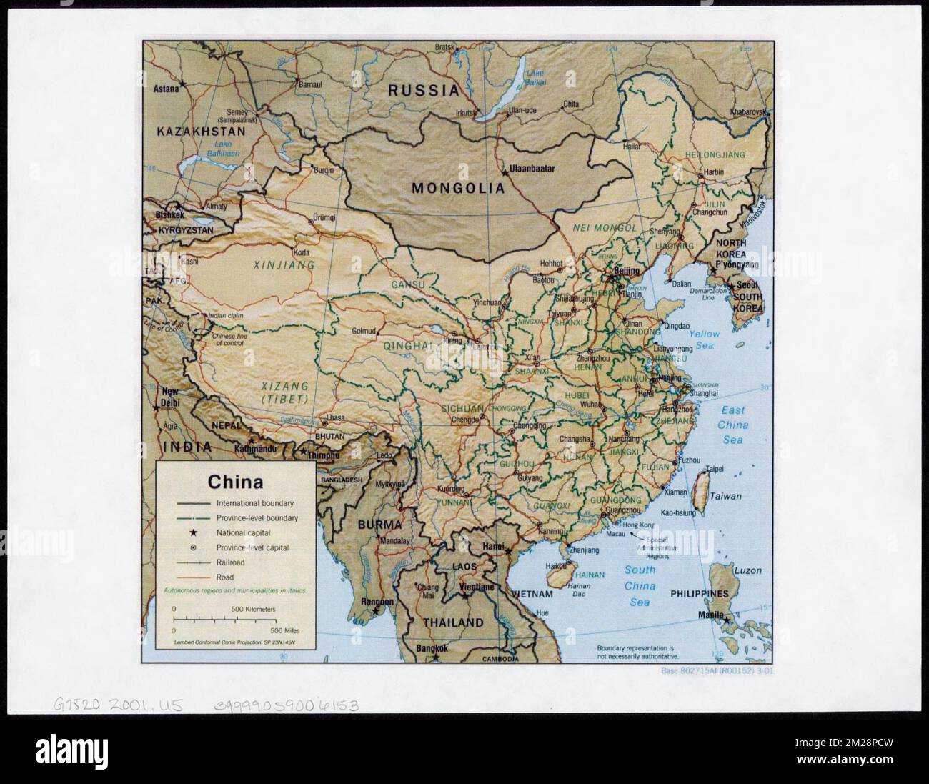 China , China, Maps, China, Maps, Physical Norman B. Leventhal Map ...