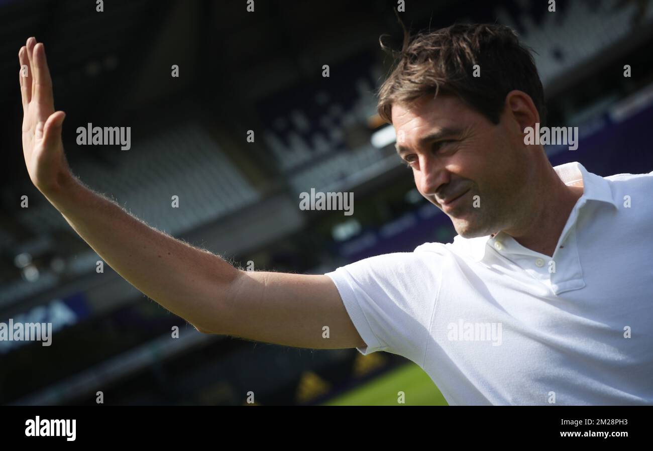 Anderlecht's head coach Rene Weiler pictured during the fan day of ...