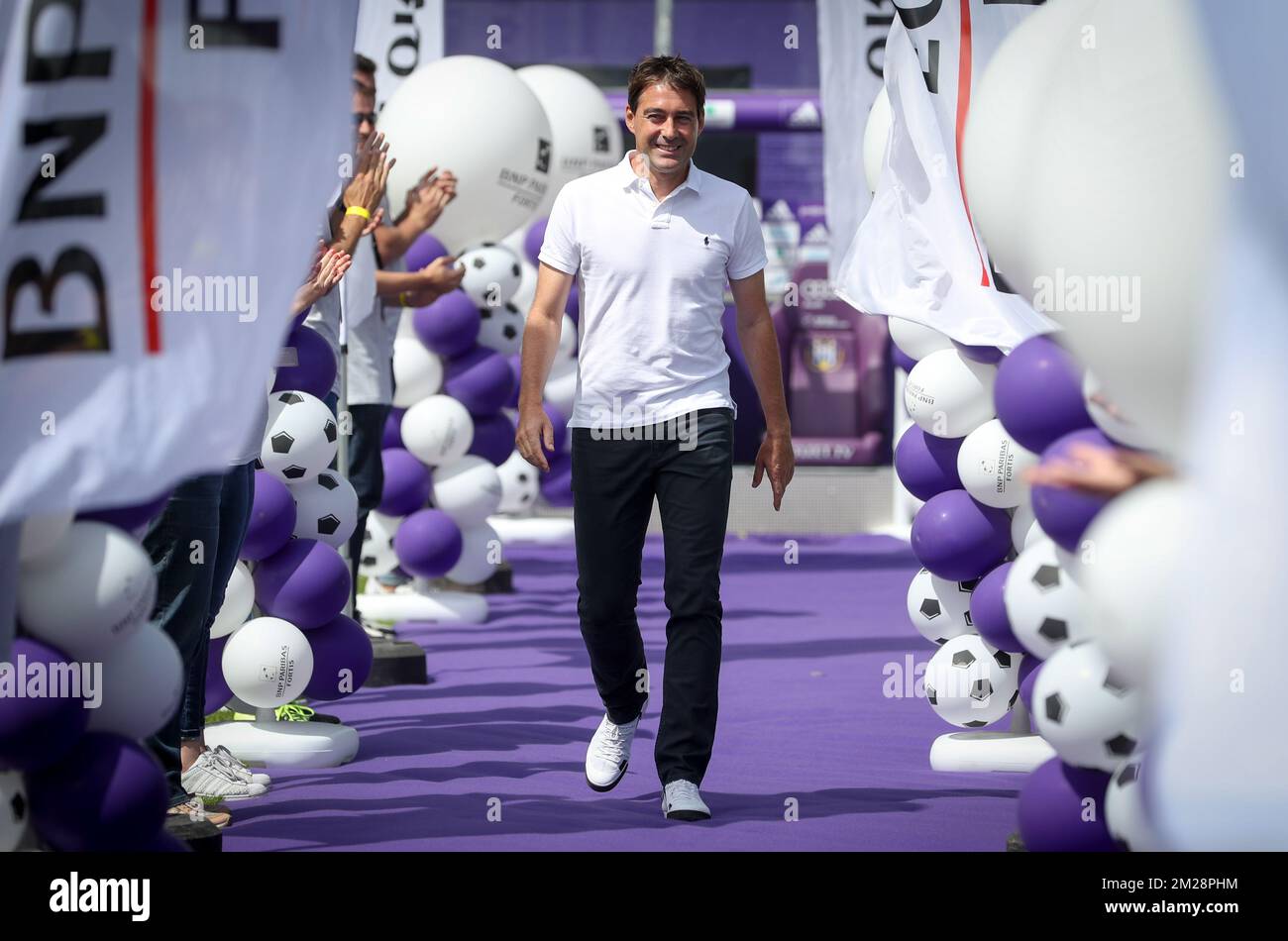 Anderlecht's head coach Rene Weiler pictured during the fan day of ...