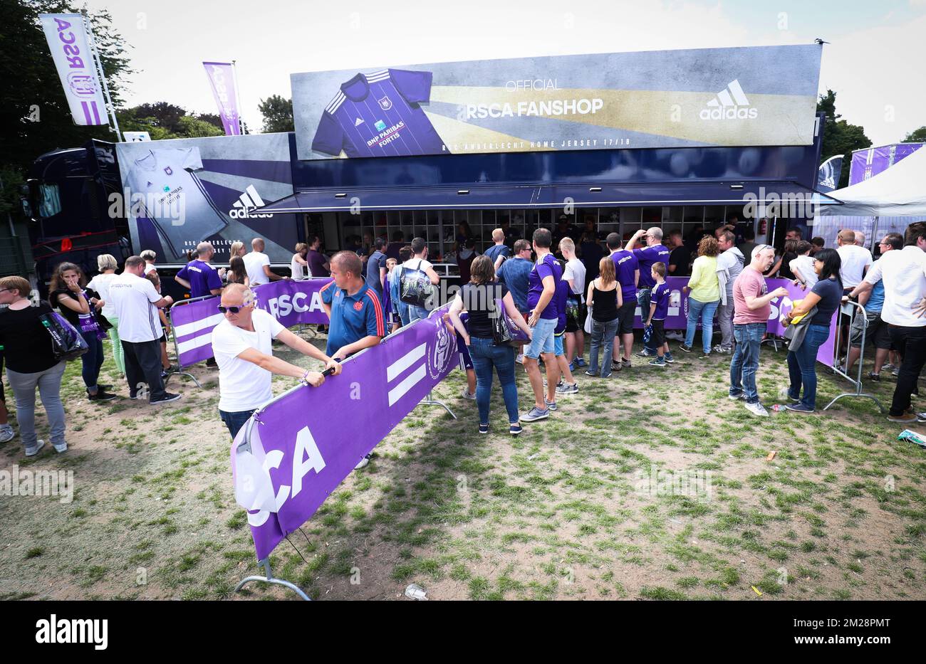 Illustration picture shows the fan day of soccer team RSC Anderlecht ...