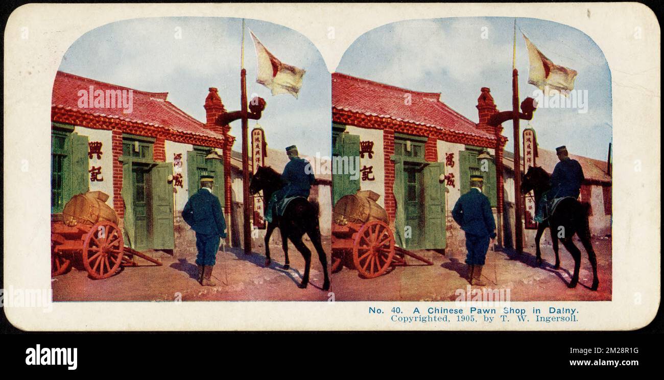 A Chinese pawn shop in Dalny , Pawnshops, Soldiers, Russo-Japanese War ...