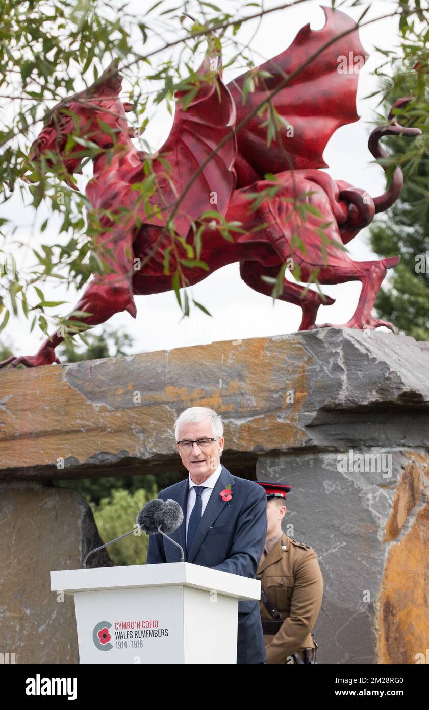 Flemish Minister-President Geert Bourgeois delivers a speech at the ...