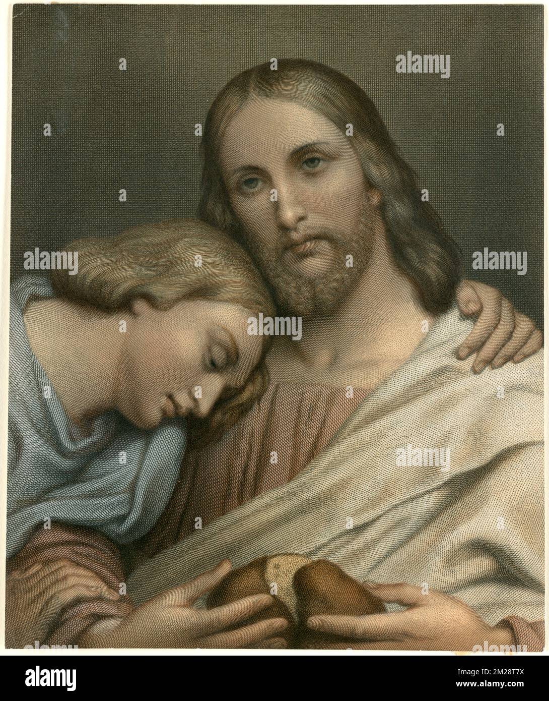 Christ and St. John , Saints, John, the Apostle, Saint, Jesus Christ ...