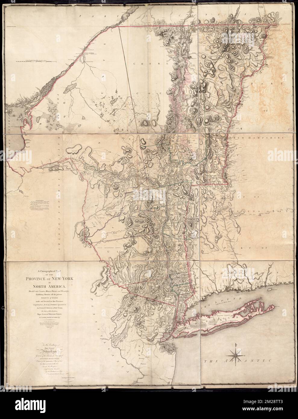 A chorographical map of the Province of New-York in North America ...