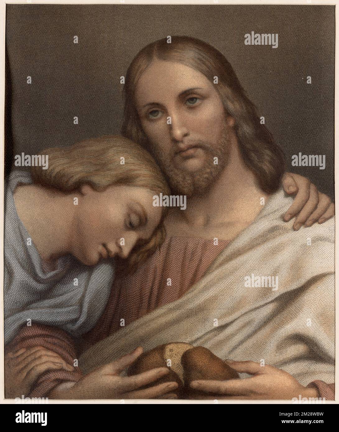 Christ and St. John , Saints, John, the Apostle, Saint, Jesus Christ ...