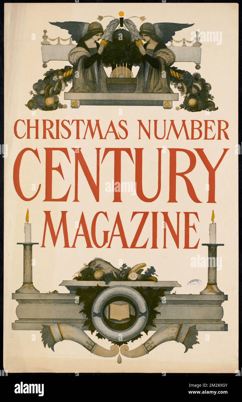 Christmas number, Century magazine , Angels, Mantels, Periodicals Stock ...