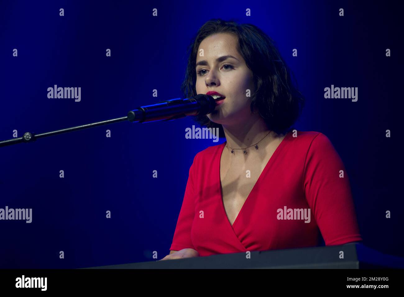 Mia Lena performs at the first day of the 16th edition of the Brussels ...