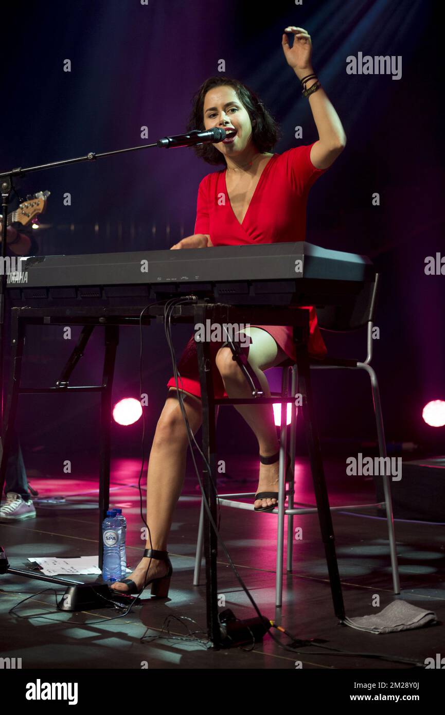 Mia Lena performs at the first day of the 16th edition of the Brussels ...