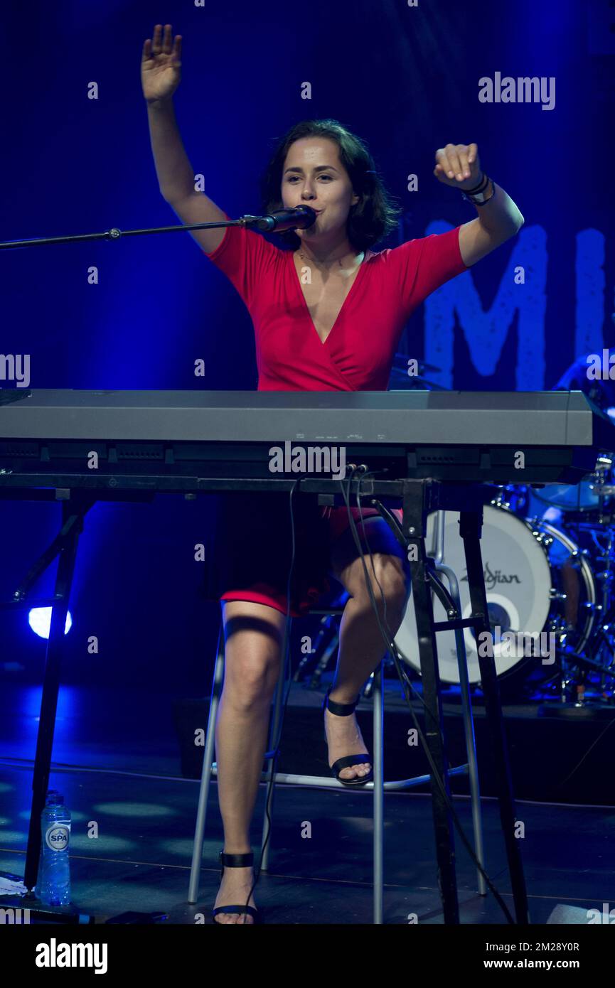 Mia Lena performs at the first day of the 16th edition of the Brussels ...