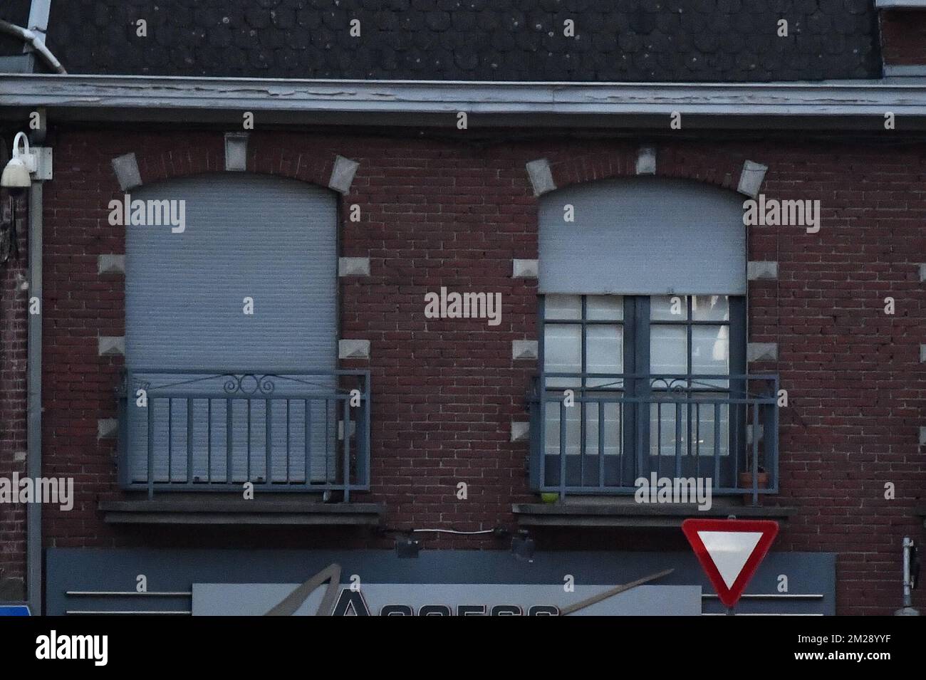 Illustration picture shows the scene of a hostage situation in Wanze ...