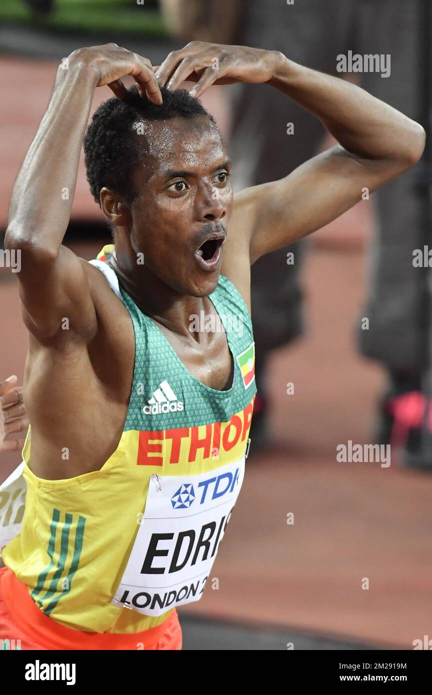 Ethiopia's Muktar Edris wins the Men 5000m final on the ninth day of ...
