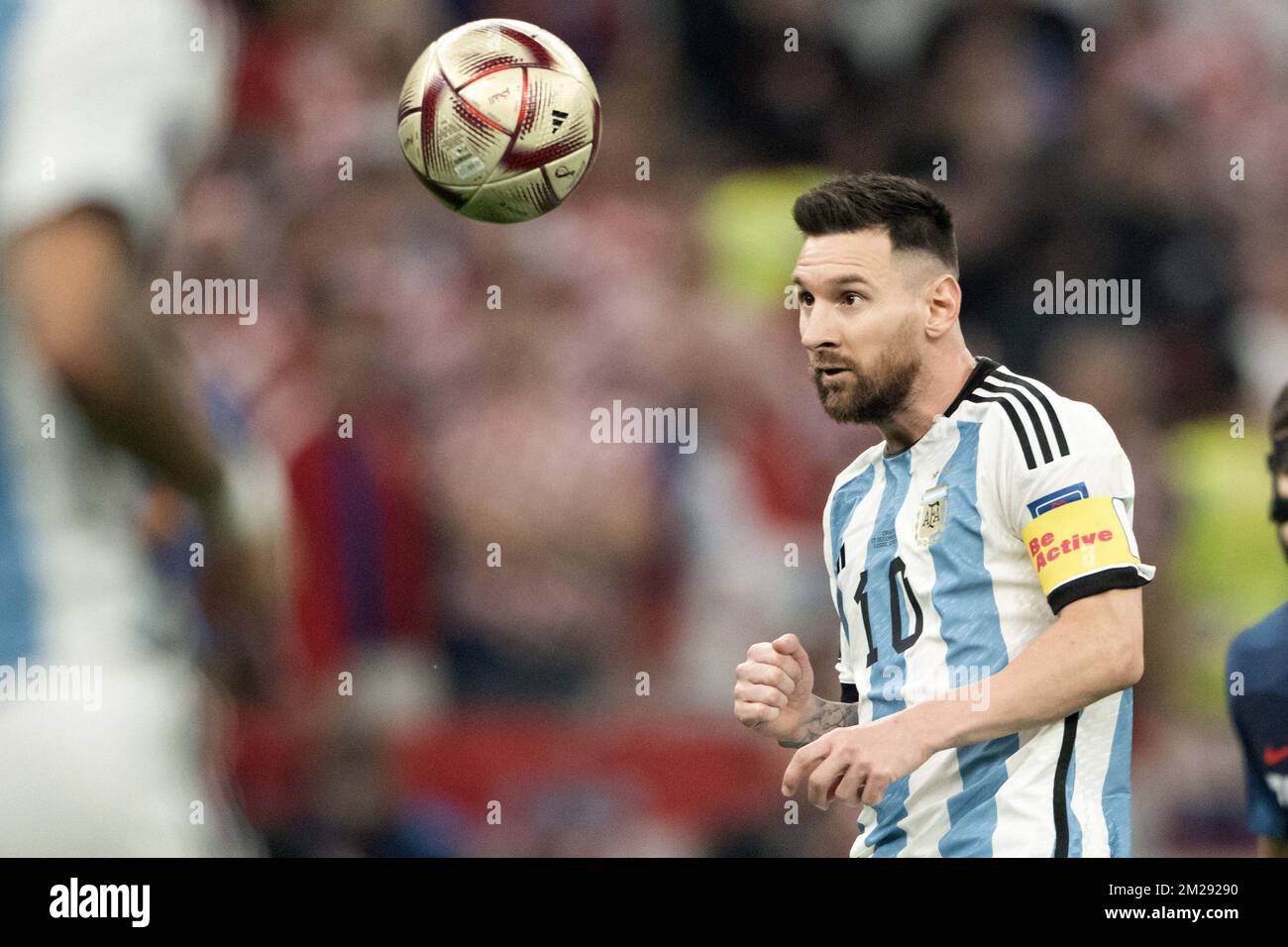 Lionel Messi of Argentina in action during the FIFA World Cup Qatar ...