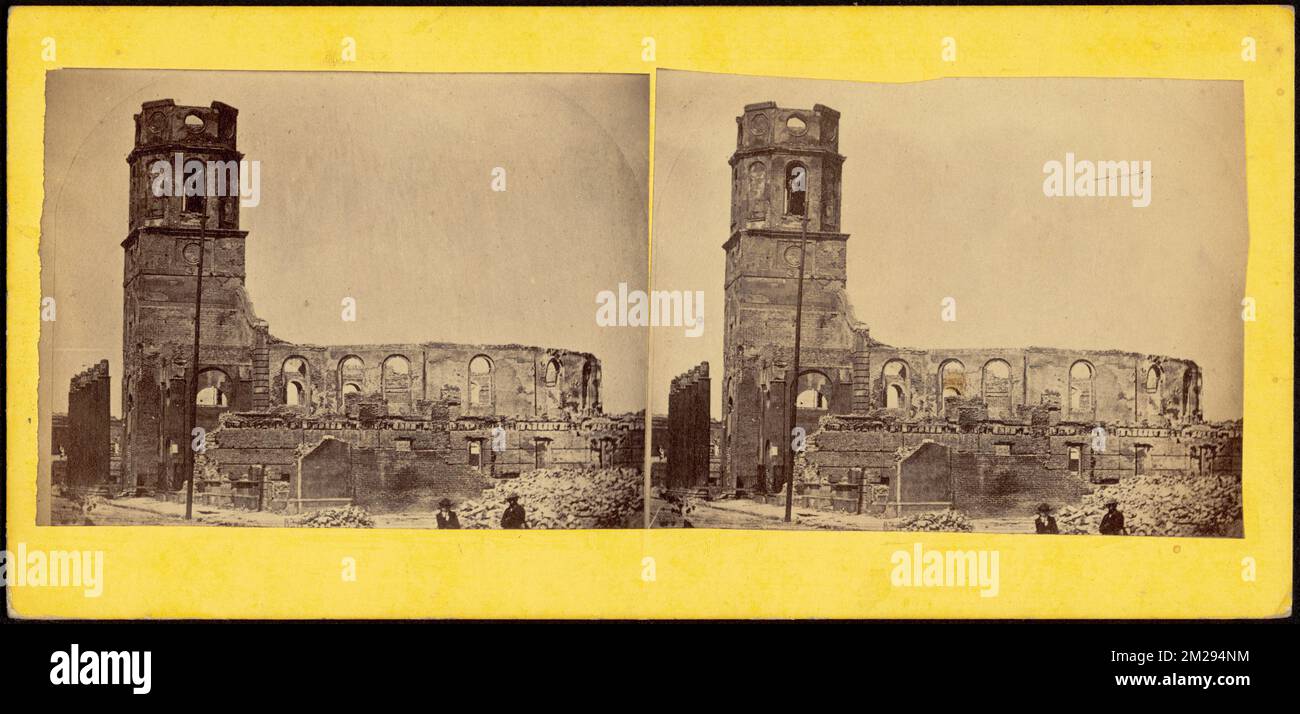 Circular Church destroyed in the great fire 1861 , Churches, Fires ...
