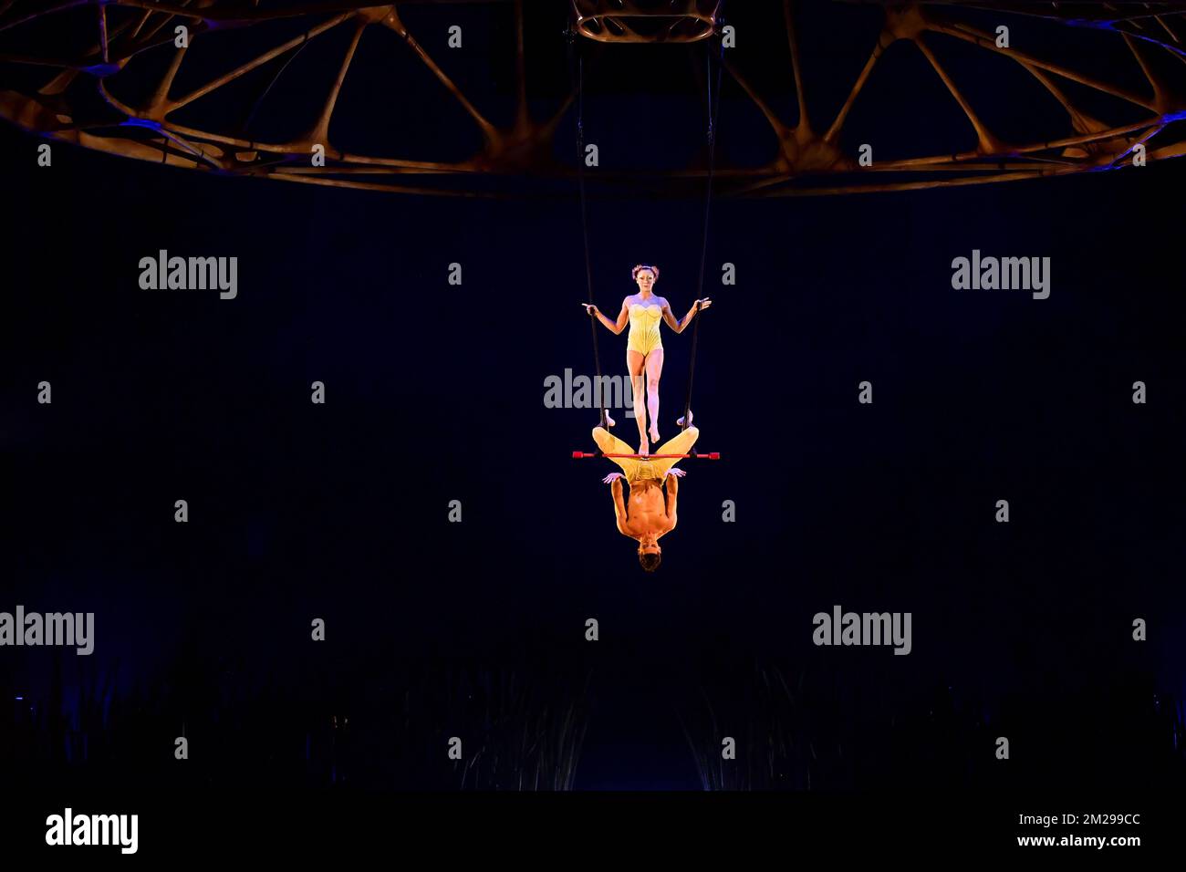 Illustration picture shows the dress rehearsal for 'Totem', the ...