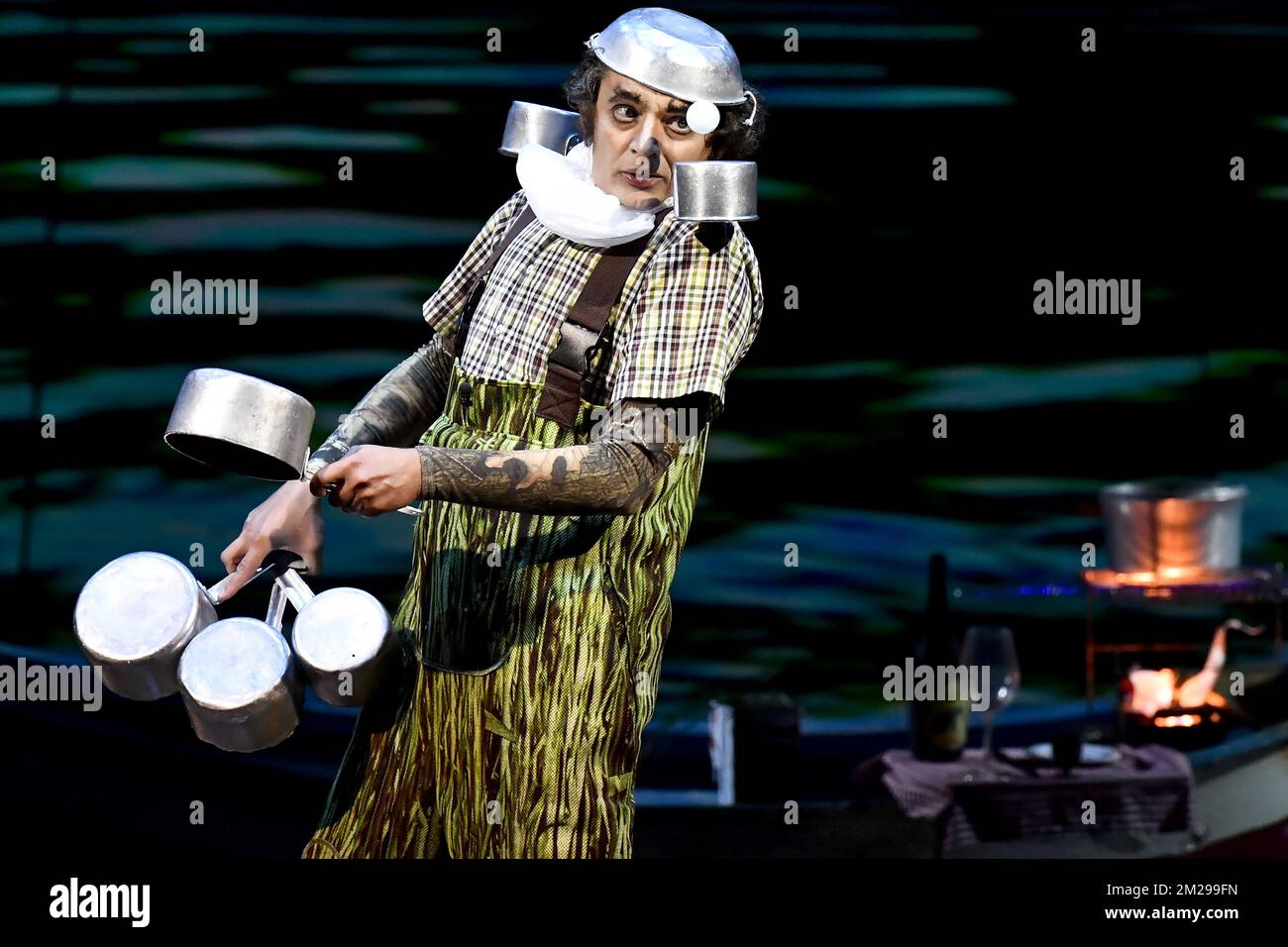 Illustration picture shows the dress rehearsal for 'Totem', the ...